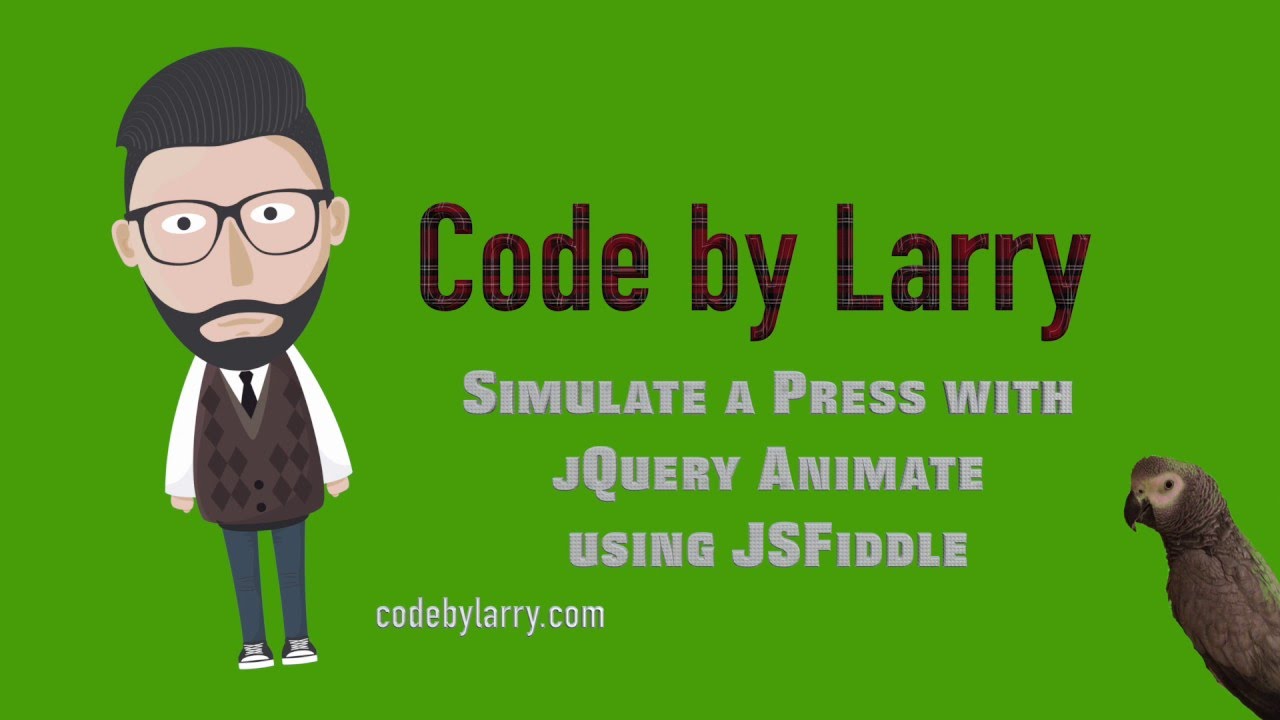 Simulate a Press with jQuery Animate using JSFiddle