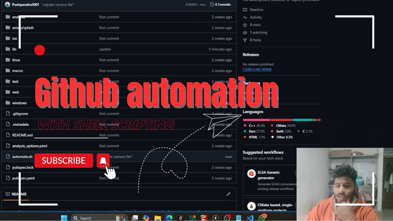 Github automation with Shell Scripting #shellscripting #github #automation