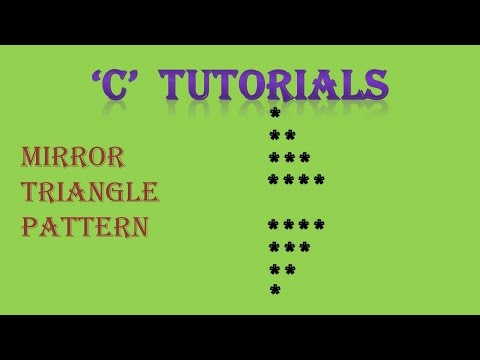 Learn C Programming Tutorial 28 2 Mirror Triangle Pattern - Mind Luster