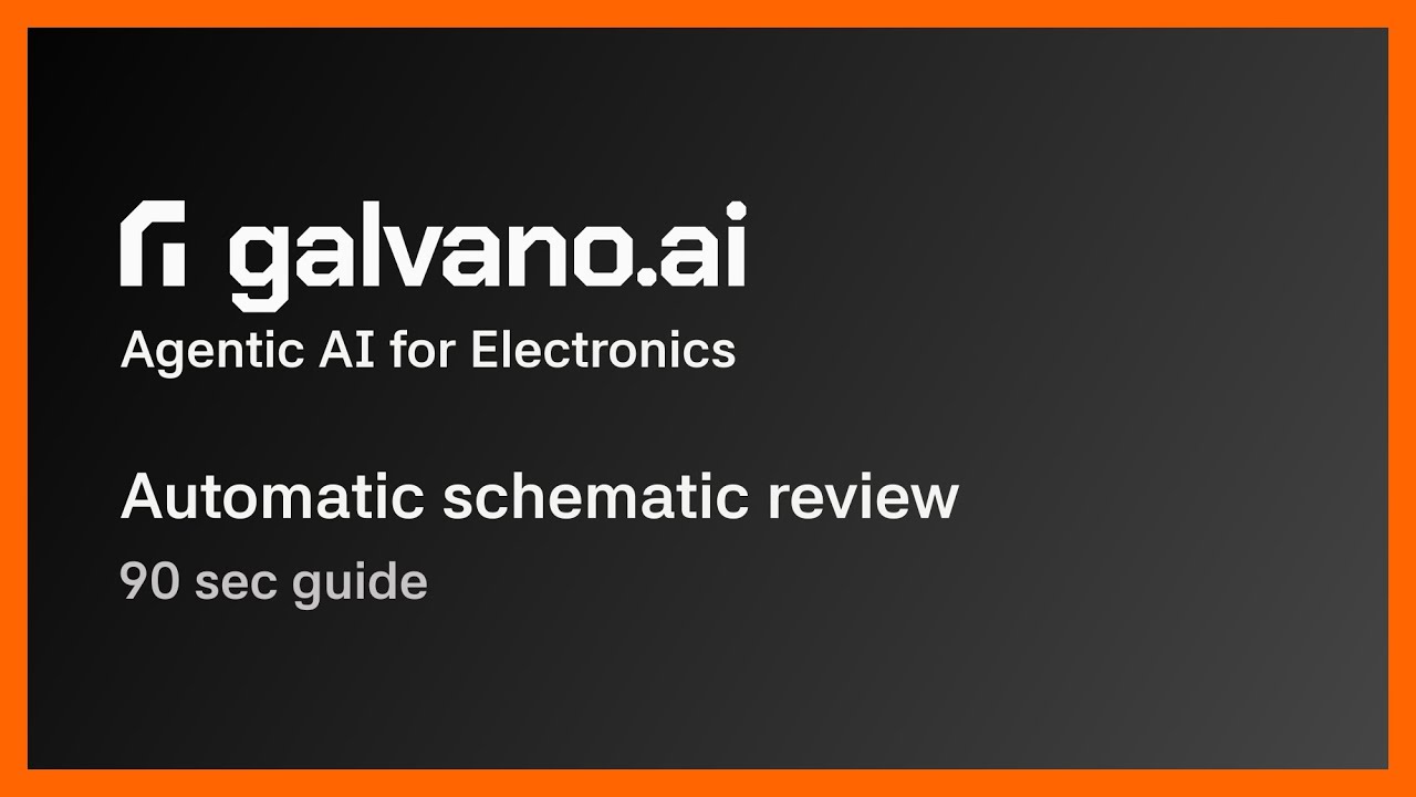 galvano.ai - Automatic Schematic Review in 90 seconds.