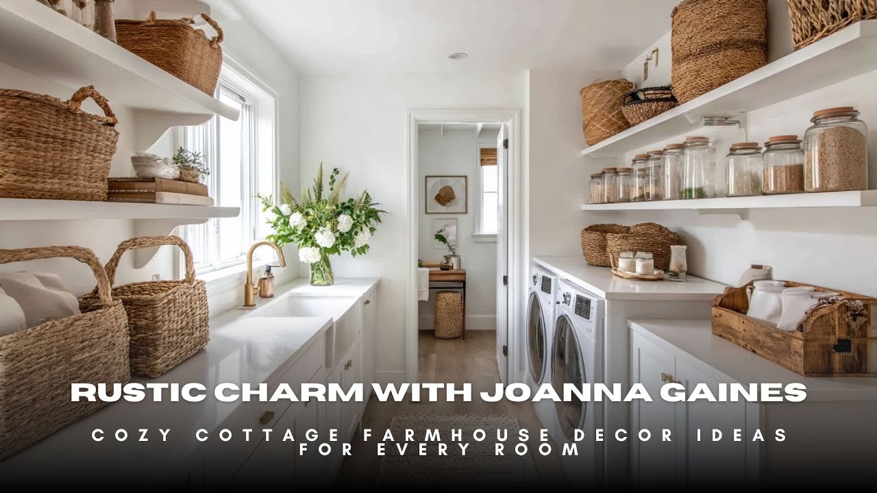 Rustic Charm with Joanna Gaines, Cozy Cottage Farmhouse Decor Ideas for Every Room