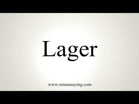 How To Pronounce Lager