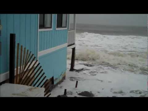 Hurricane Sandy Continues Thrashing the Riggings Condos in Kure Beach, NC