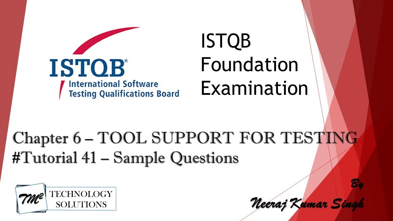 ISTQB Foundation Level Certification 2011 | Chapter 6 - Sample Questions