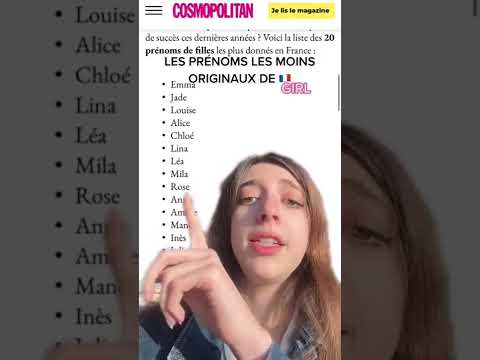 LES PRÉNOMS LES MOINS ORIGINAUX DE FRANCE 🇫🇷💀 FILLE