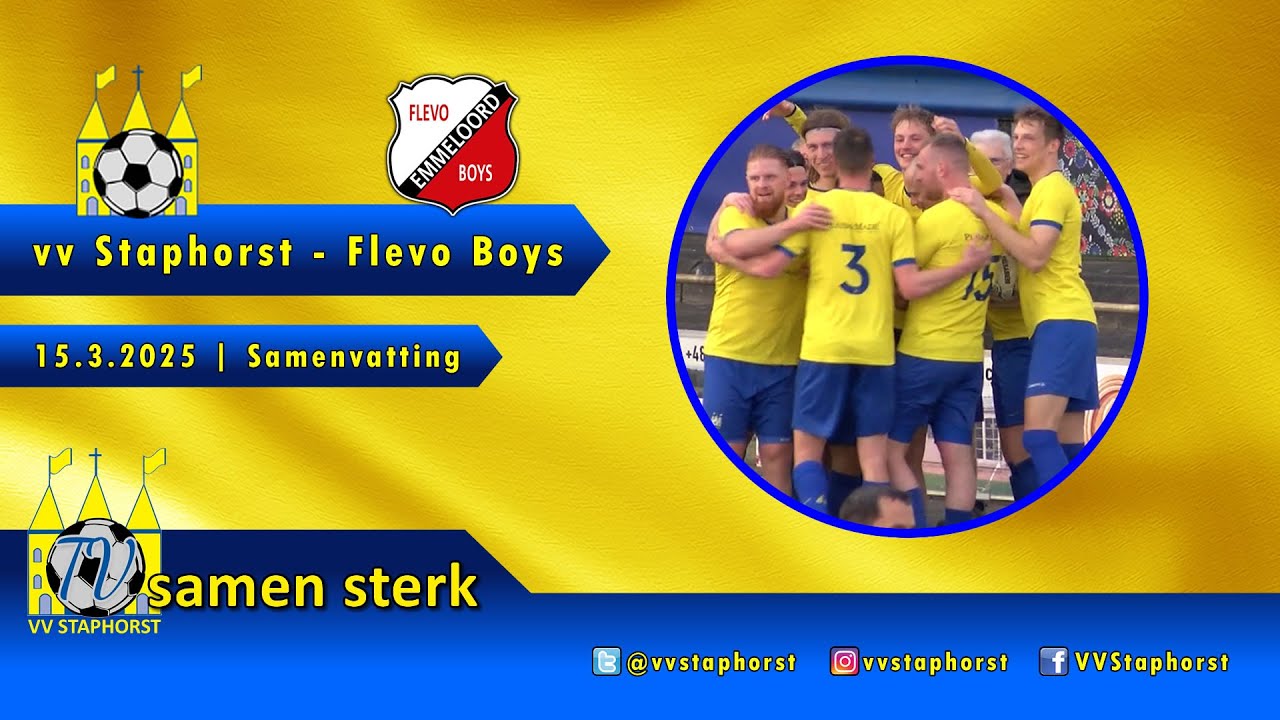 vv Staphorst - Flevo Boys - Weblog Staphorst Rouveen