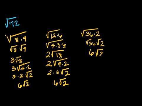 What's the Square Root of 72?