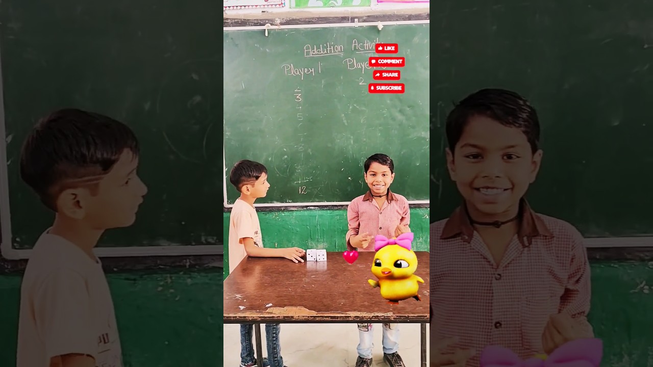 How To Teach Addition+Learn Addition ||Roll And Add Dice Game Activity #mathshorts #newshorts