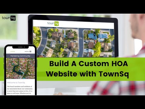 Create your custom HOA website all within TownSq in under 30 minutes!