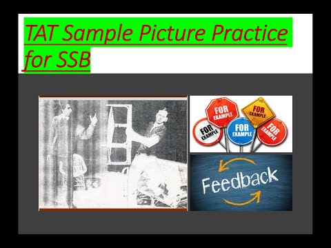 Thematic Apperception Test in SSB Interview | TAT Practice Picture 2 | TAT Test in Psychology