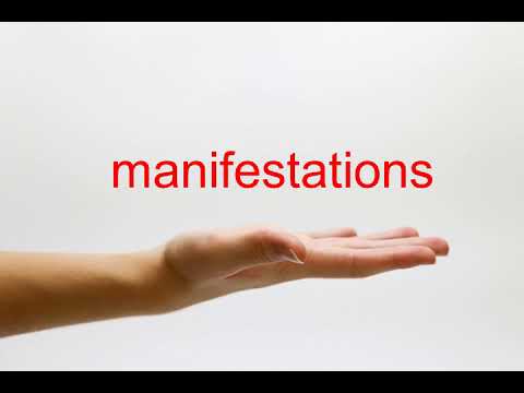 How to Pronounce manifestations - American English