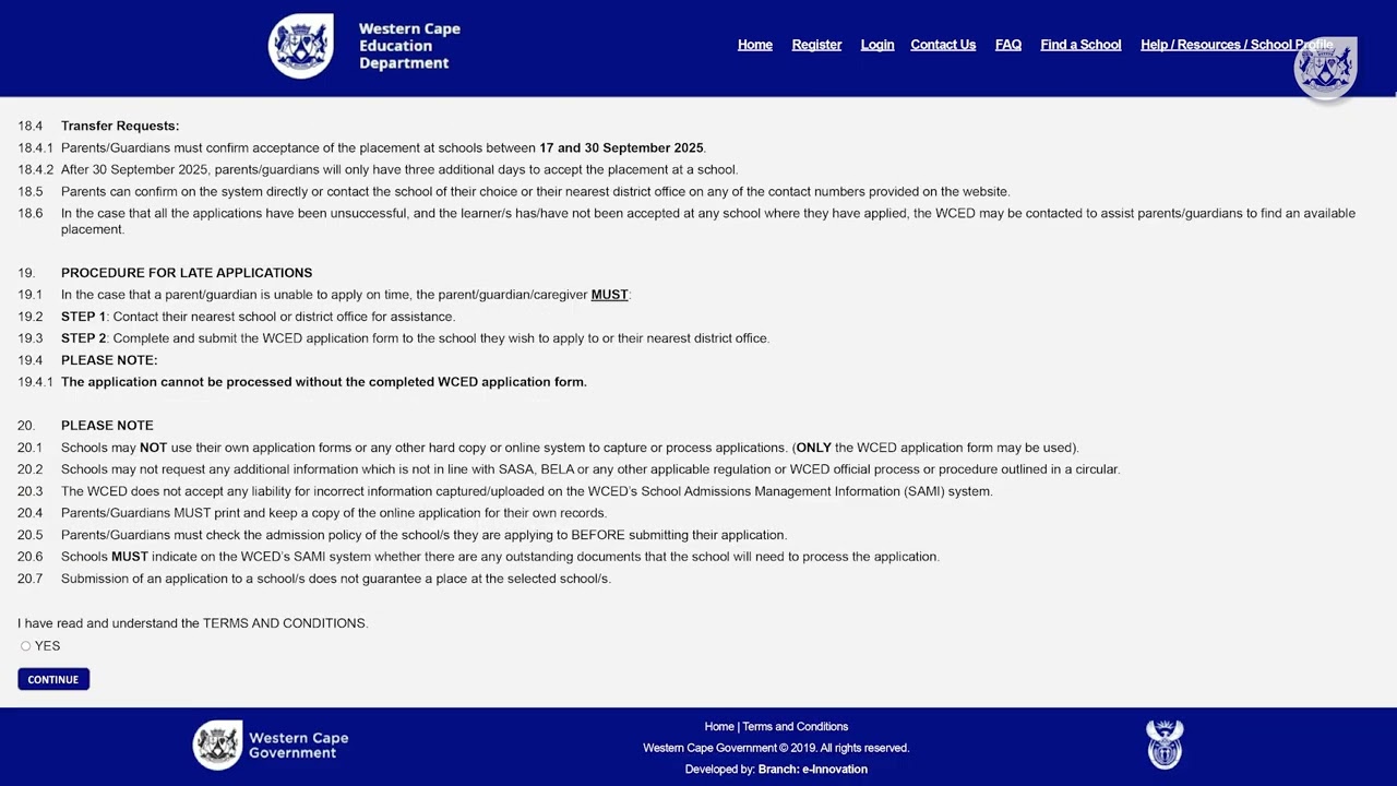 Admissions Register as a parent Part 1