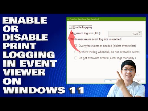 How To Enable or Disable Print Logging in Event Viewer on Windows 10/11