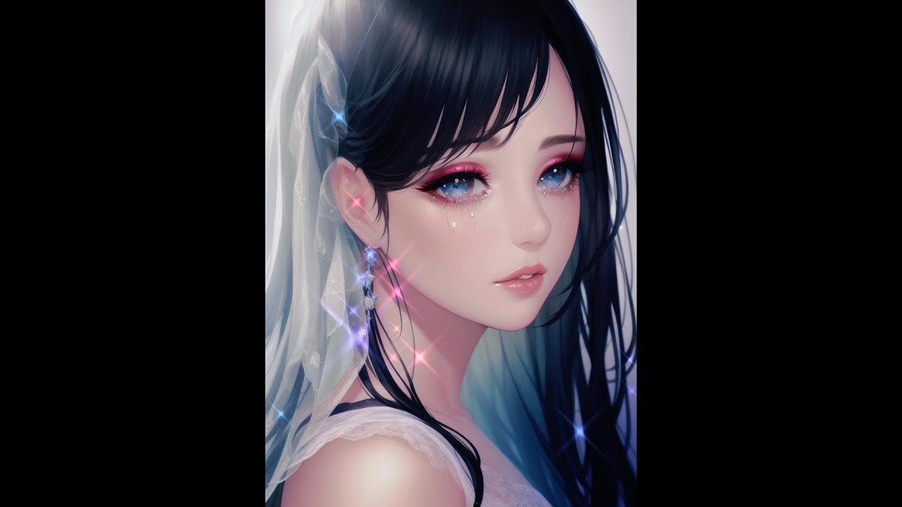 Those tears looks like crystals #shorts #aesthetic #stablediffusion #waifudiffusion #crying #tears