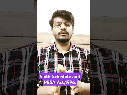 Sixth Schedule and PESA Act,1996. #reels #explore #trending #viralvideo #@khanglobalstudies_official