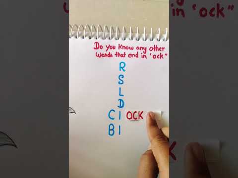 Do you know any other word that end in ock?do comment....#shorts