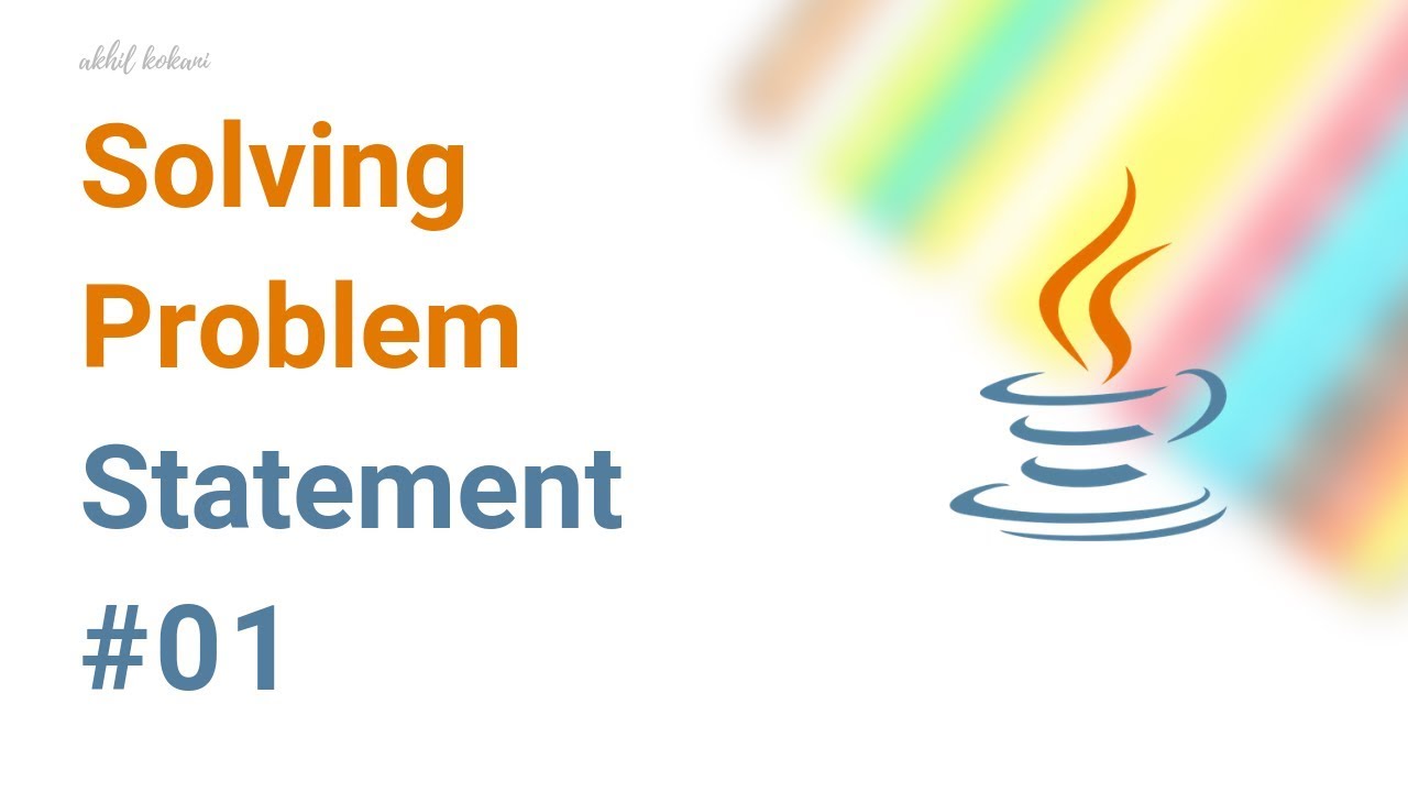 #1 - Problem Statement — Solving Problem Statements (by VTU) using Java