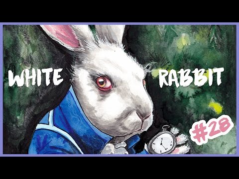 White Rabbit from Alice in Wonderland - A DRAWING A DAY #28