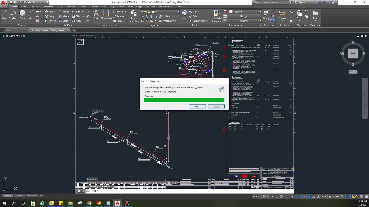 ISOMETRIC Drawing DWG TO PDF