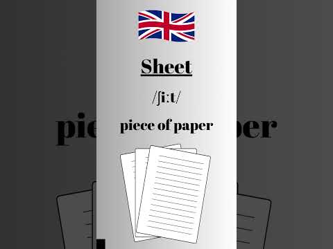 How to pronounce Sheet in English British Accent #learnenglish #learnenglishtogether