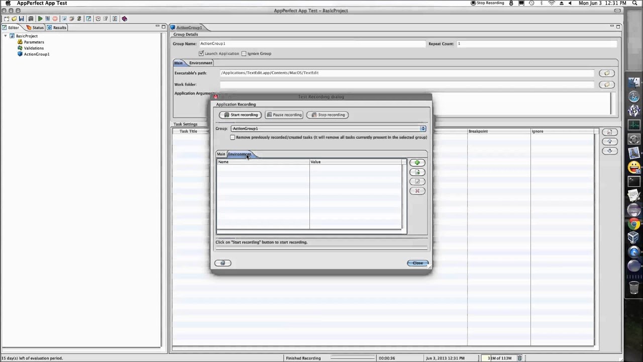 Application Test | RecordingTest