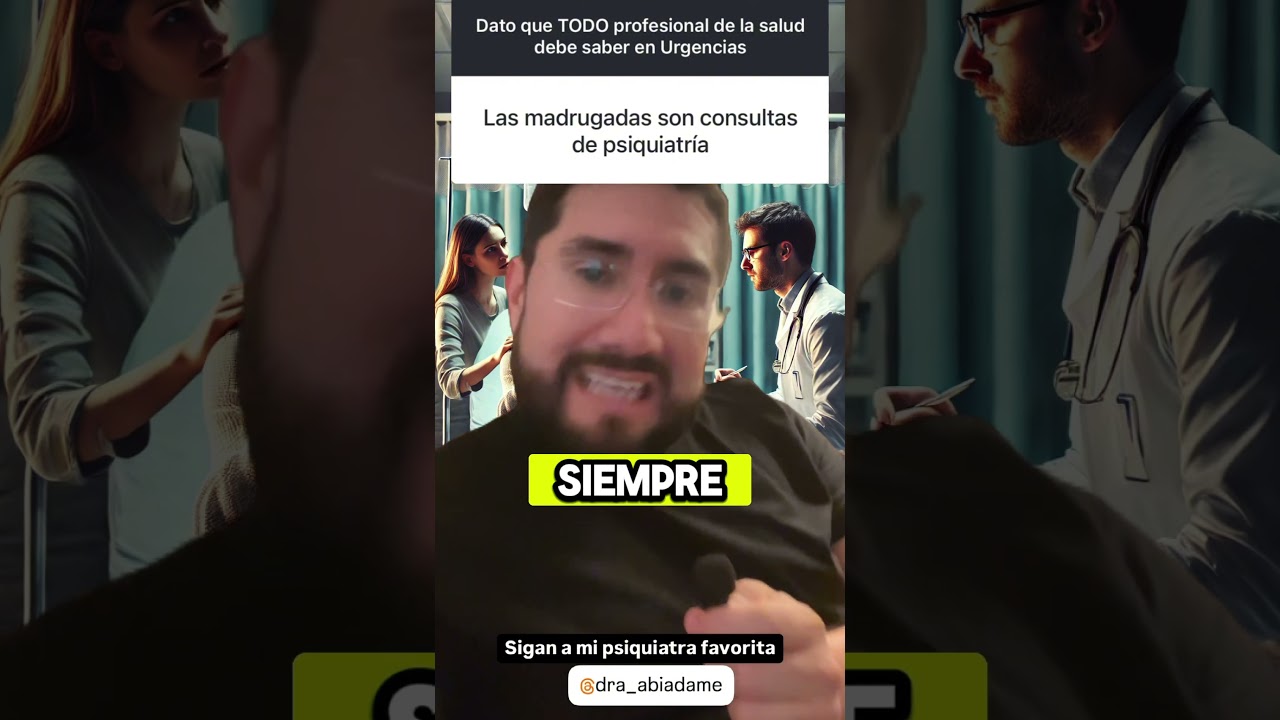 Siempre descarten enfermedad orgánica en Psiquiatría 🚨🏥 #emergency