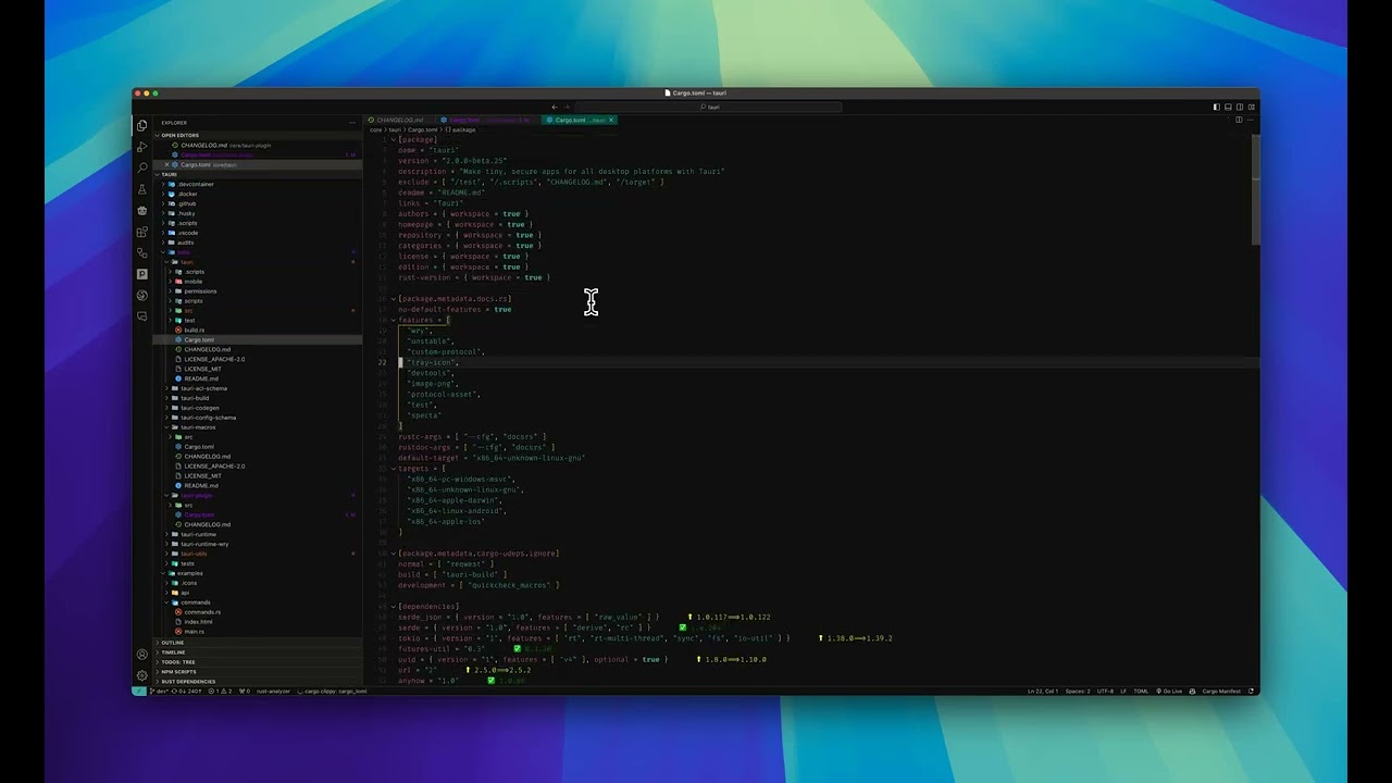 I made a VSCode extension for Cargo.toml - announcements - The Rust Programming Language Forum