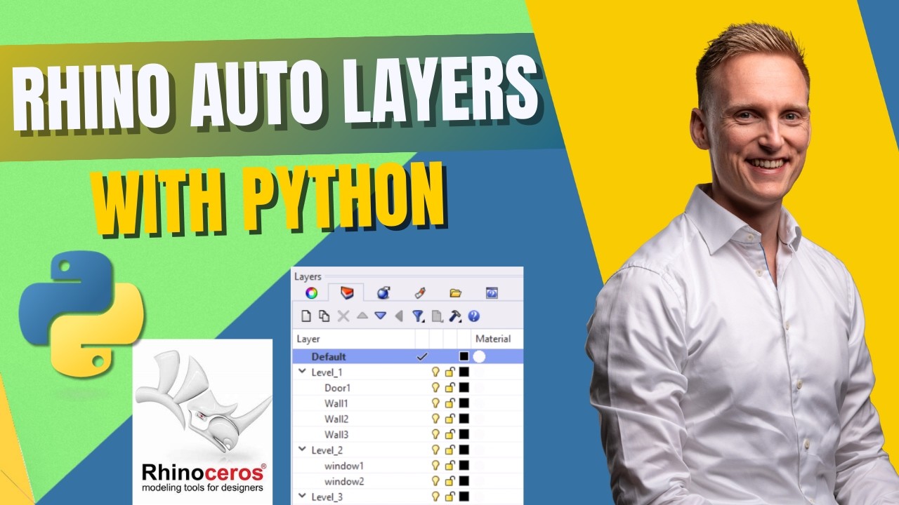 Python in Rhino is simple. Here’s how to automate layers