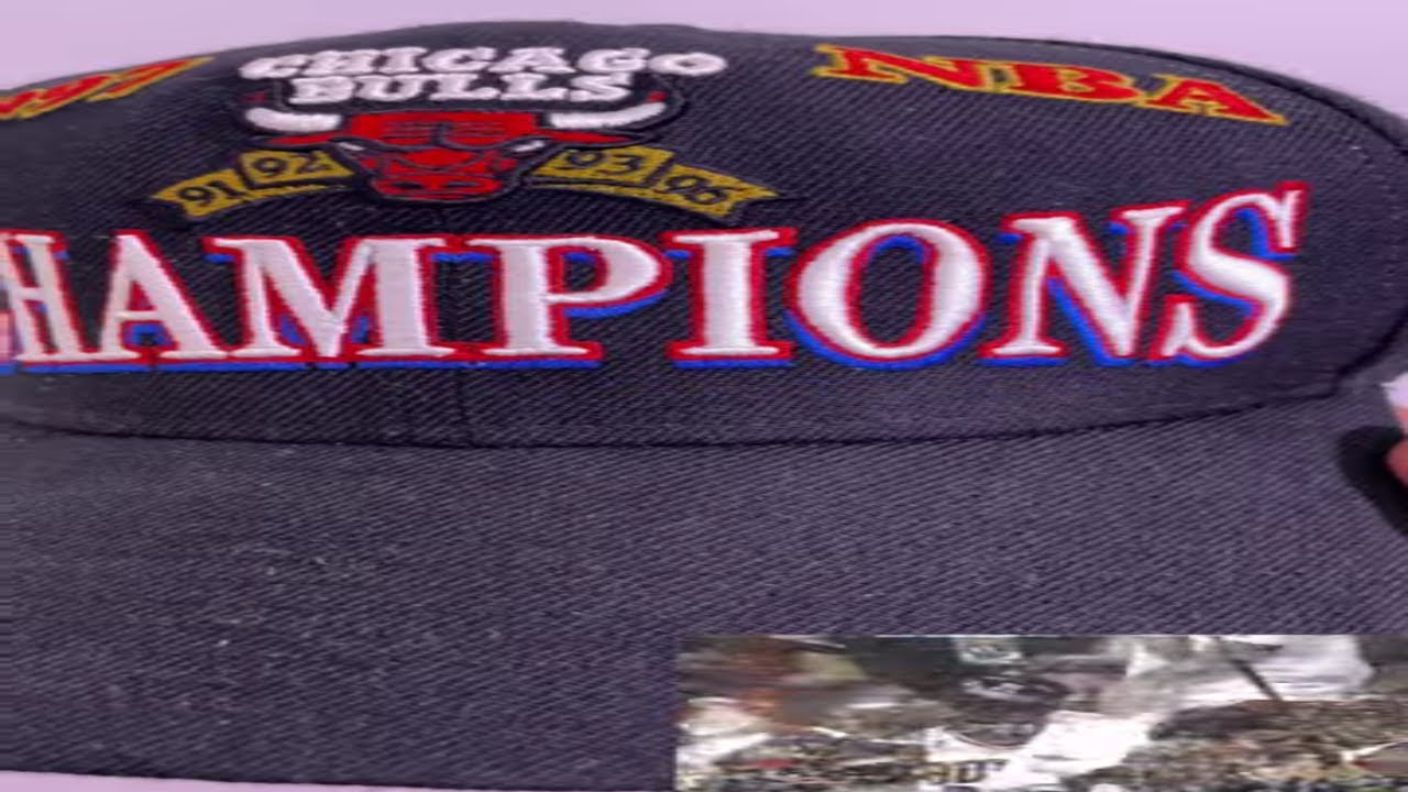 97 Bulls championship hat 🍾🏆🐂🏀 #shorts