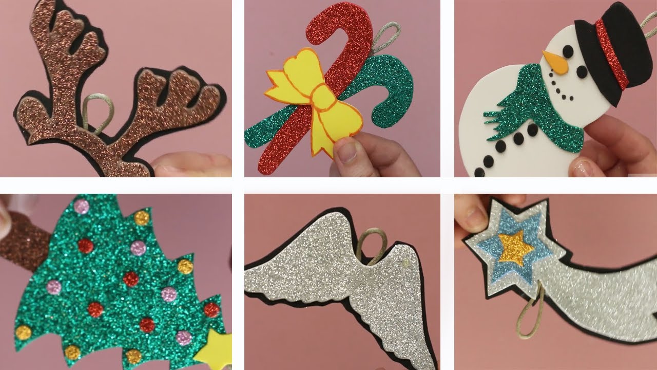 🎄 ADORNOS de NAVIDAD de GOMA EVA faciles | Adornos NAVIDEÑOS con FOAMI  | ADORNO NAVIDEÑO DE FOMI 🎄