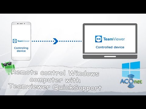 Remotely control Windows computer with Teamviewer QuickSupport