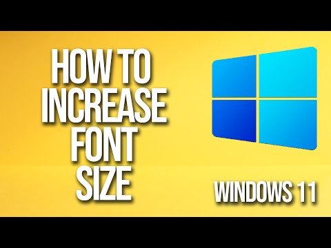 How to increase or decrease font size in windows 11 change text size in ...