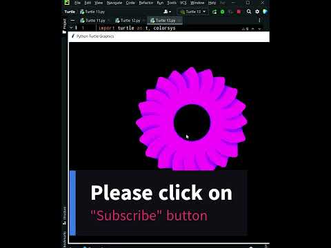 Amazing turtle graphics - Python #shorts #shortsvideo #python #love