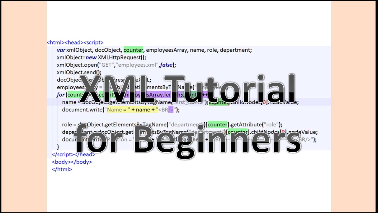 Xml Tutorial for Beginners-XML JavaScript-XML Tutorial-Xml JavaScript Tutorial-Xml File-XML-Tutorial