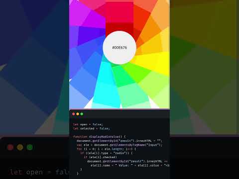 HTML Color Picker #css #shorts #short