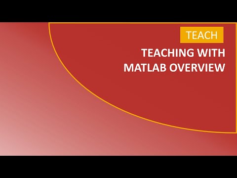 شرح Teaching with MATLAB Overview معتمد - منصة معارف