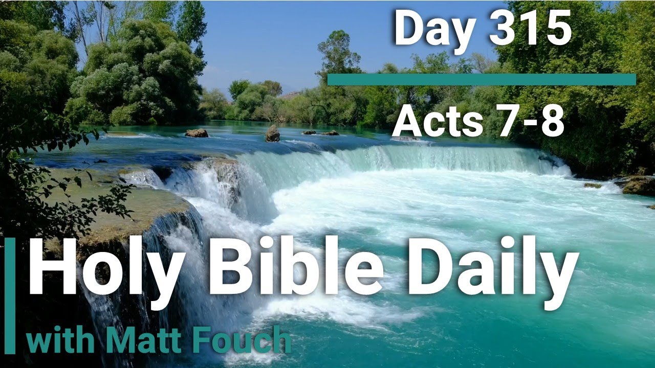 Acts 7-8 KJV - Holy Bible Daily: Read Through the Bible in 1 Year  (Day 315)