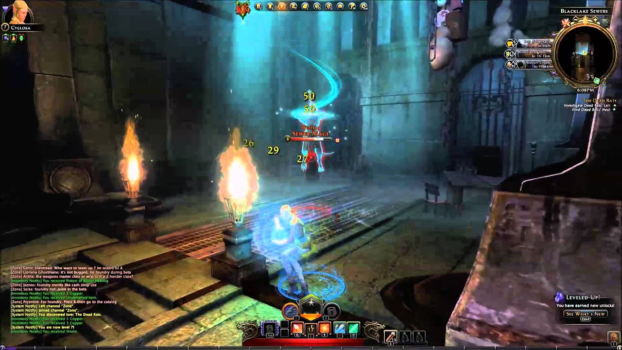 Neverwinter : Control Wizard Gameplay Part 1 w/ Commentary