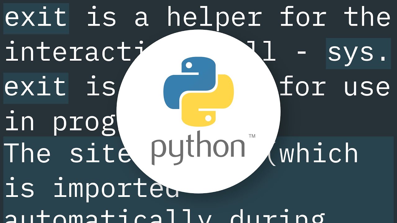 Difference between exit() and sys.exit() in Python