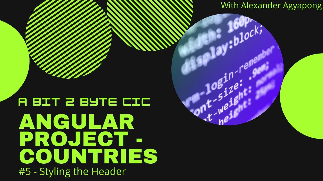 Full Angular Tutorial #5 - Style the Header Component