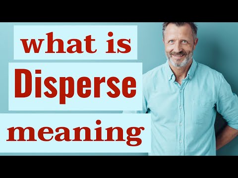 Disperse | Definition of disperse