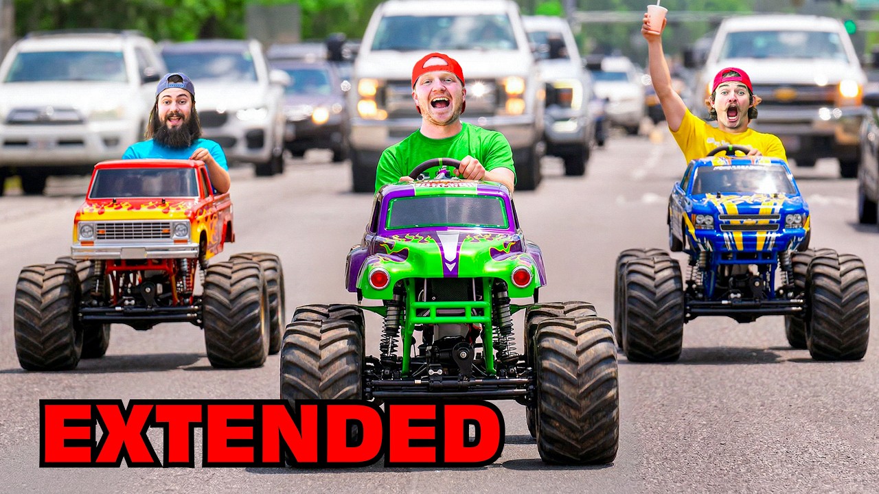 Spending 100 Hours in Monster Trucks! - EXTENDED