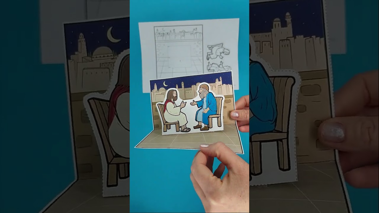 Jesus and Nicodemus - Sunday School Craft