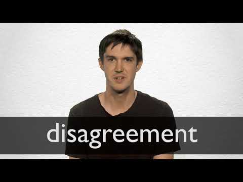 DISAGREEMENT definition and meaning | Collins English Dictionary