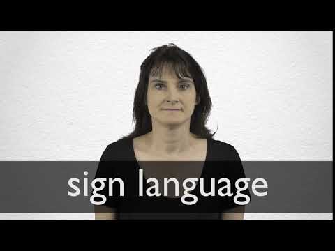 SIGN LANGUAGE definition and meaning | Collins English Dictionary