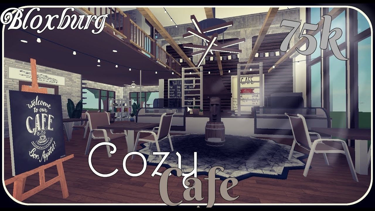 Bloxburg || Cozy Cafe Speedbuild || (75k)
