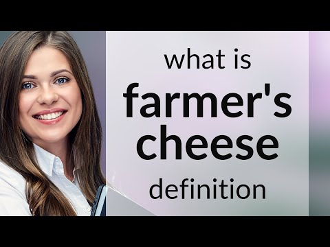 Farmer's cheese — what is FARMER'S CHEESE definition