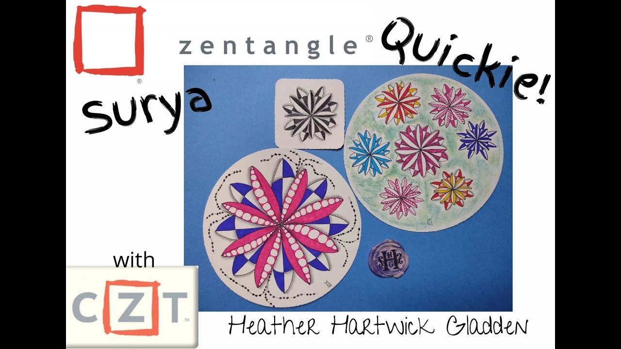 Zentangle® Quickie: Surya