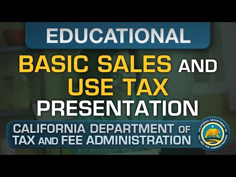 Basic Sales and Use Tax Presentation