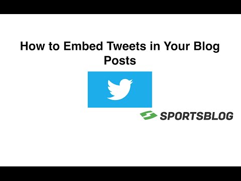 How To Embed Tweets Into Your Blog Posts